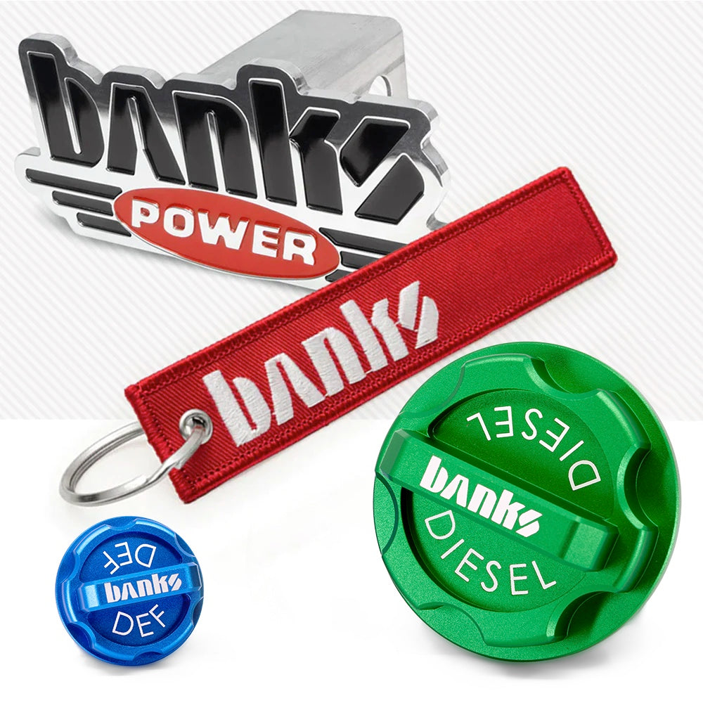 Banks Power Emblems, Keychains and Banners - Banks Power