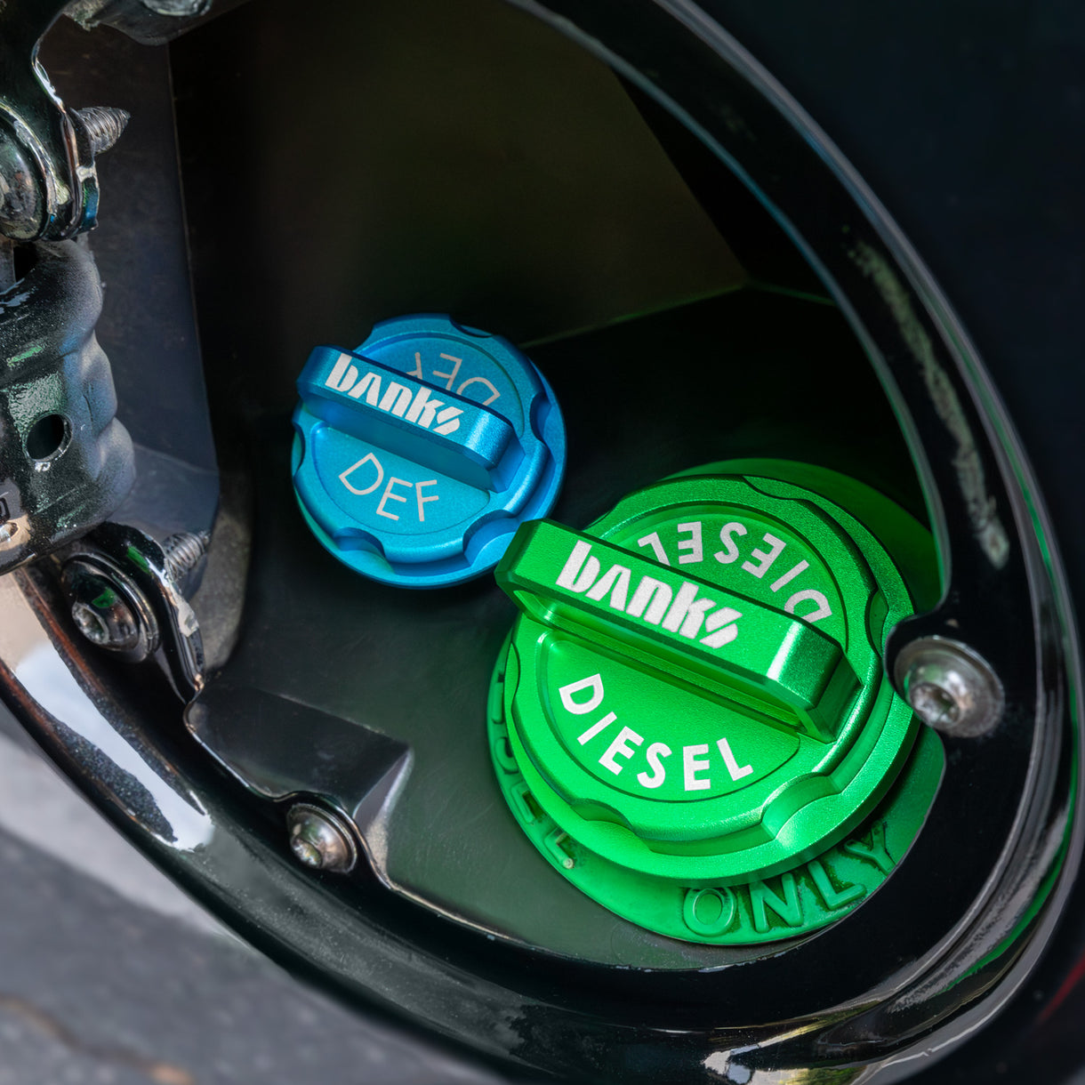 Banks Revolver Billet Diesel and DEF Fill Cap Kit (66701) - Banks Power